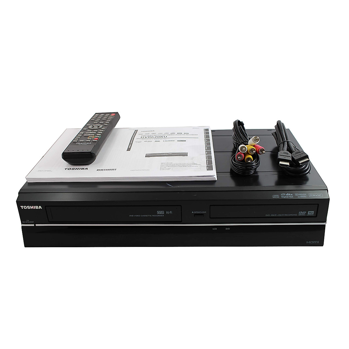 Toshiba VHS to DVD Recorder VCR Combo w/ Remote, HDMI (Renewed)