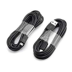 ZRM&E 2-Pack 3m PS4 USB Gamepad Charging Data Cable Video Game Accessories USB to Micro USB Game Controller Power Supply Charger Cable for XBOXONE Playstation 4 Controller