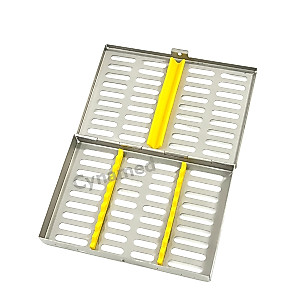Cynamed Premium German Dental Autoclave Sterilization Cassettes Box Rack for 10 Instruments Branded