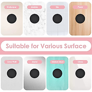 6PCS Door Stoppers Wall Protector Door Handle Bumper Door Knob Bumper Cover Door Stopper Self-Adhesive Silencer for Cabinet Furniture Home Office Glass Table Door Protectors