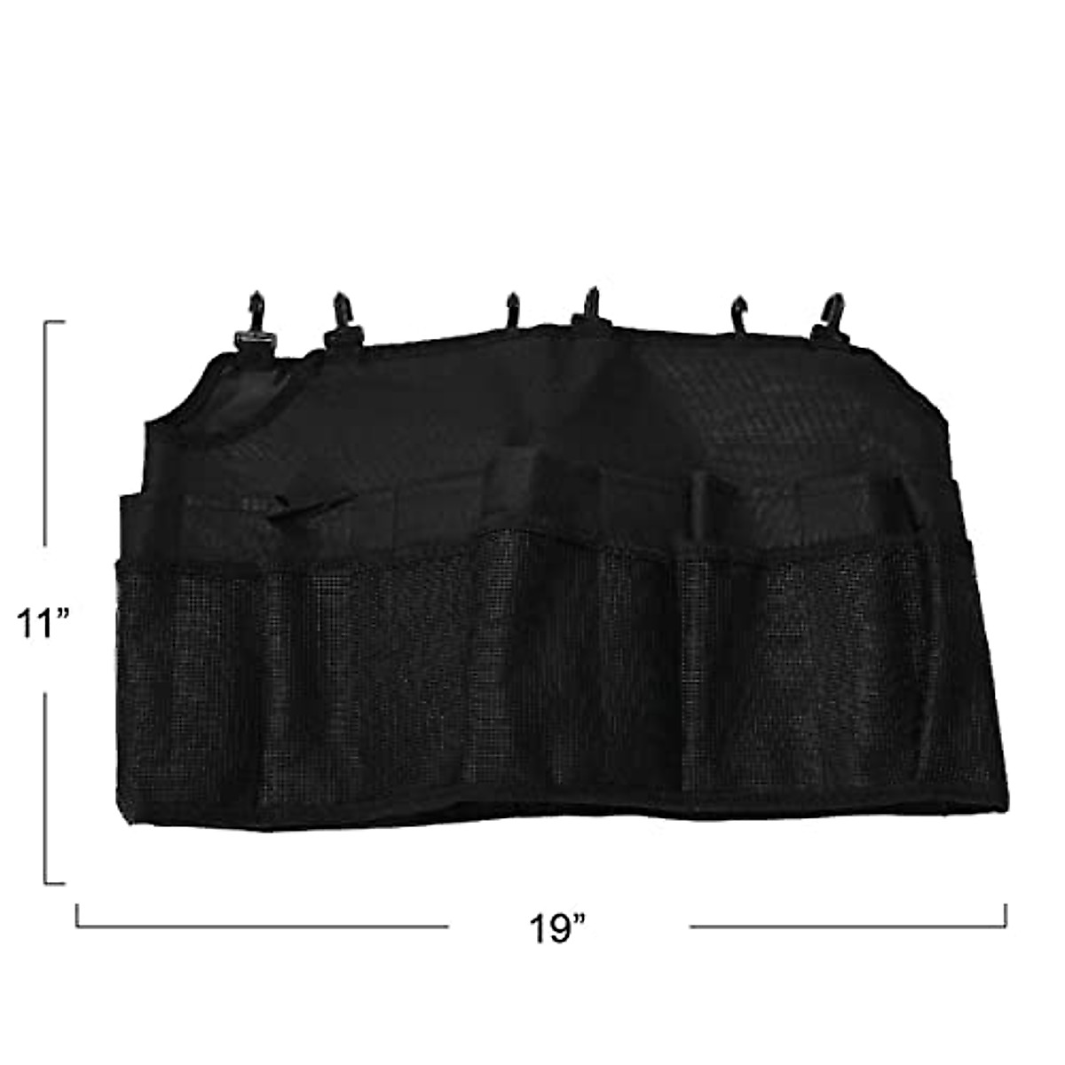 Household Essentials Bucket Caddy with Trim, Black