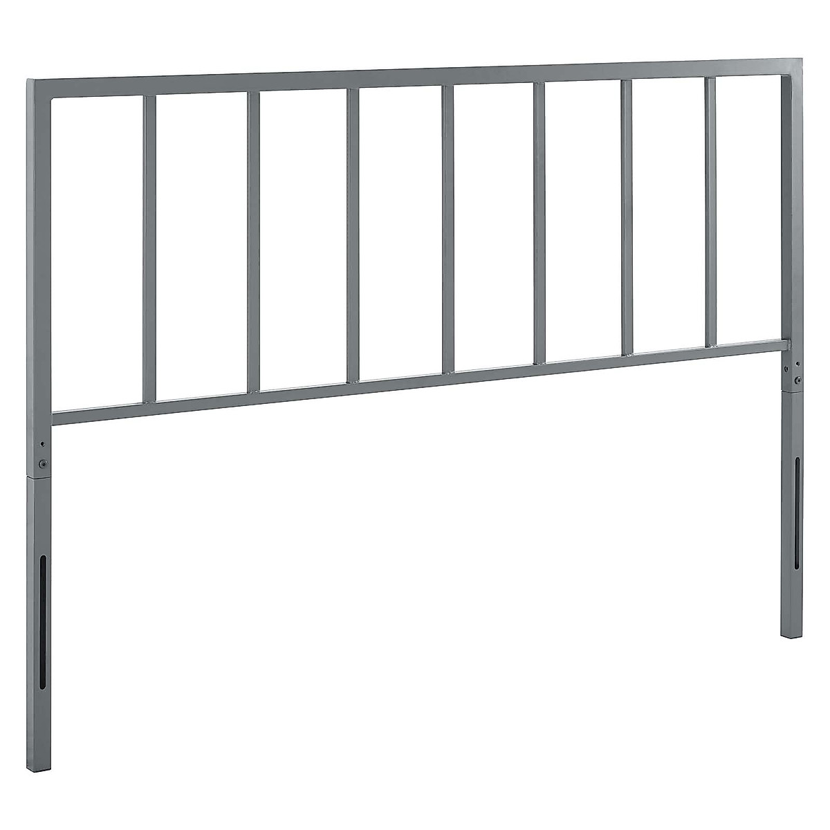Modway Tatum Modern Farmhouse Metal Queen Headboard in Black