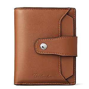 BOSTANTEN Womens Leather Wallets RFID Blocking Large Capacity＆Leather 15.6 inch Laptop Backpack Computer Bag