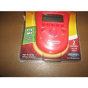 2006 Mattel, Inc. Radica Pocket Poker Draw Poker & Deuces Wild LCD Handheld #17008