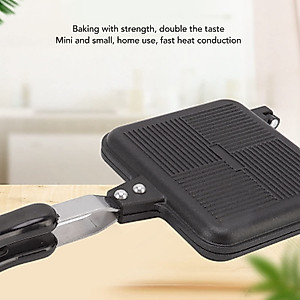 Non Stick Frying Pan Aluminium Alloy Skillet Sandwich Cooking Pot Double Sided Pancake Pan Non Stick Griddle Pan Pancake Cooking Pot for Kitchen Breakfast