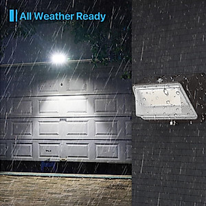 Upgraded LED Wall Pack Lights with Dusk to Dawn Photocell, 2Pack Led Wall Lights 70W IP65 Waterproof Wall Mount Outdoor Wall Lights Fixture 8400LM 5000K Daylight Outdoor Flood Lights for Warehouse