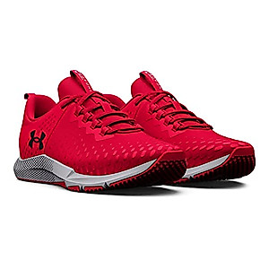 Under Armour Men's Charged Engage 2 Training Shoe Cross Trainer, (602) Red/Black/Black, 12