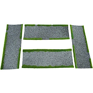 War World Gaming Road Straight Sections Set of 4 – 28mm Wargaming Scenery Terrain Model Diorama