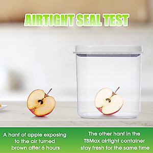 TBMax Airtight Food Storage Container -10 Lbs / 5.3QT Rice Container with Easy Seal Lid & Measuring Cup for Flour, Cereal, Dry Food Storage and Kitchen Pantry Organization