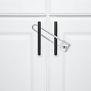 Long Shackle Padlock - with Laminated Steel Waterproof Padlock Key Padlock Door Lock Cabinet Lock Long Beam Padlock 1.5 Inch