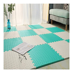 ALGFree Soft Kids Children's Foam Floor Puzzle Mats, Garden Gym Yoga Gymnastic Exercise Fitness Interlocking Floors Tiles, Free Combination (Color : D, Size : 25x25x0.8cm-9 Tiles)
