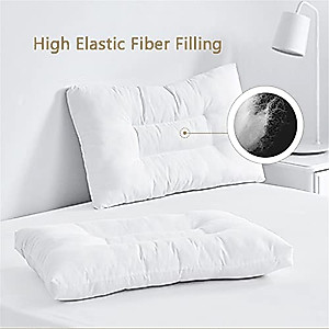 ZSEDP 1 Pair Pillow Sleeping Beding Pillows Comfortable Neck Shoulder Protection