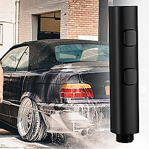 Generic Handheld Toilet Washer Two Function Toilet Bidet Sprayer for Floor, Black, 15cmx3cm