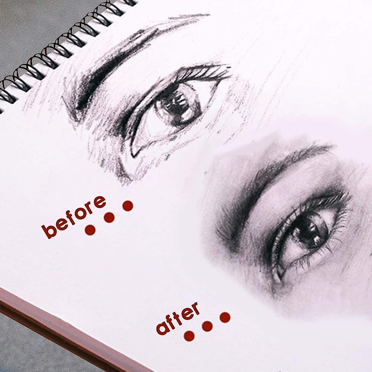 12 PCS Blending Stumps and Tortillions Paper Art Blenders with Sandpaper Pencil Sharpener Pointer for Student Artist Charcoal Sketch Drawing Tools