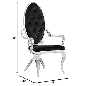 Best Quality Furniture SC66-A Chair, Black