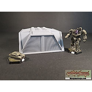 Military Hangar 6mm/8mm Tabletop Terrain Compatible with Epic, Adeptus Titanicus, Hex Maps
