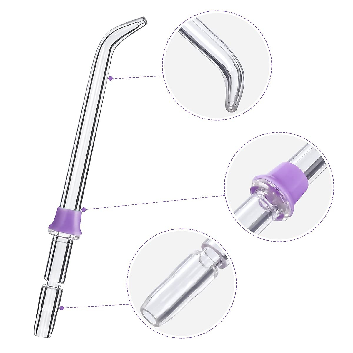 2PCS Replacement Tips Oral Hygiene Accessories Water Jet Standard Sprinkler for Waterpik Dental Water Oral Irrigator Wp-100 Wp-450 Wp-250 Wp-300 Wp-660 Wp-900 by WyFun