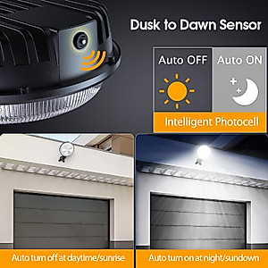 MOONTIP 150W LED Barn Light - Dusk to Dawn Outdoor Lighting with 150° Adjustable Photocell, 20000LM 6500K Daylight Outdoor Lights, IP66 Waterproof Area Street Light for Farmhouse Barns Warehouse Yard