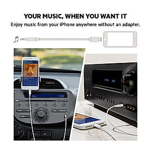 Belkin Speaker and Headphone Splitter, 3.5mm Audio Jack Adapter, Dual Audio Output for Earbuds, Headphones, and Speakers for Sharing Music & Videos, Compatible with iPhones, Laptops, & Tablets - White