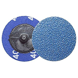 Benchmark Abrasives 2" Quick Change Zirconia Sanding Discs with a Male R-Type Backing Surface Finish Grind Polish Burr Rust Paint Removal Use with Die Grinder (25 Pack) - 60 Grit
