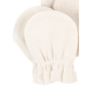 Simple Joys by Carter's Unisex Babies' Baby Mittens, Pack of 6, Cream Heather, 0-3 Months