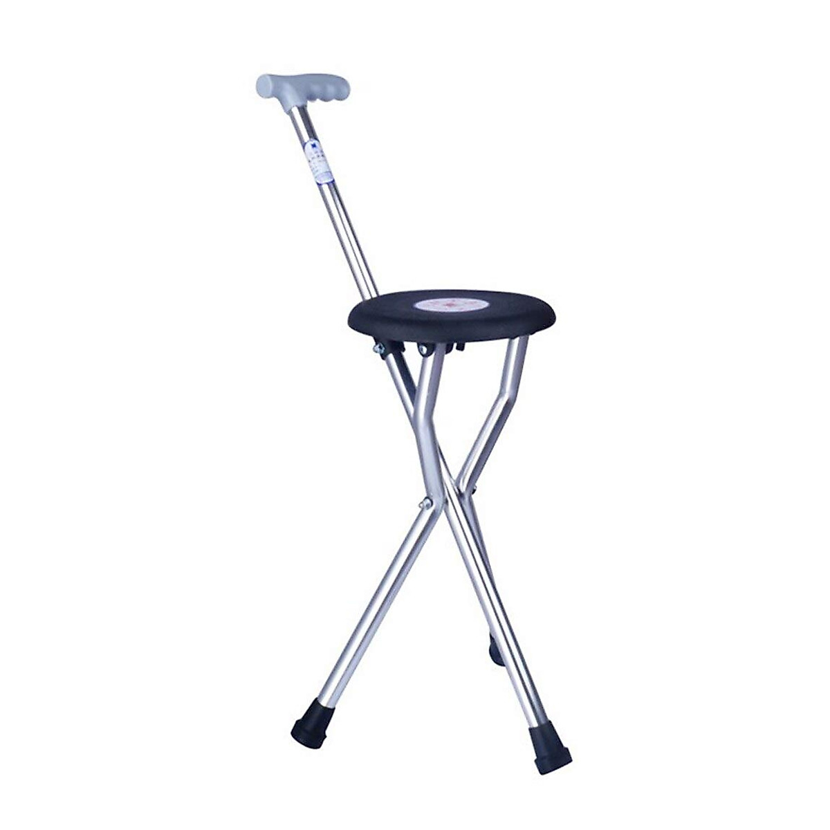 Cane Chair Folding Seat Walking Adjustable Stool Travel Camp Adults Lightweight Great Drive Medical Combination Ultra Light Triangle Walker Portable Elderly Tripod Crutches