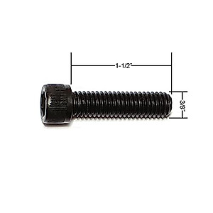 Atomik 3/8 x 1-1/2 inch Long Fully Threaded Alloy Steel Bolts 50 Pack Durable Hardware for Rock Climbing Holds 3/8-16 Socket Head Allen Bolt Designed for Indoor Use Wall Supplies