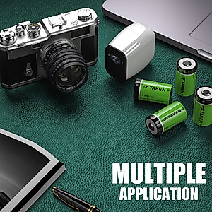 Taken 4 Pack 123 Batteries Lithium 3.7V CR123 Batteries [CAN BE RECHARGED] for Arlo Cameras (VMC3030/VMK3200/VMS3330/3430/3530), Flashlight, Microphone