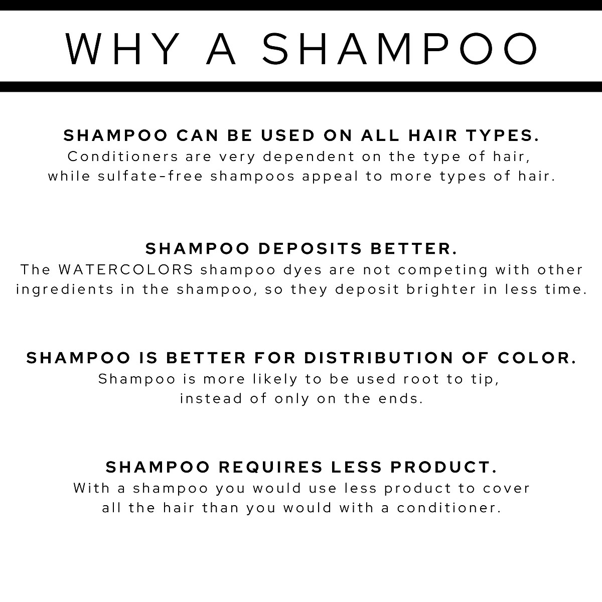 Watercolors Semi Permanent Color Depositing Shampoo. Sulfate & Paraben Free to Maintain & Enhance Hair Color 8 fl oz - COCOA (2 Count)