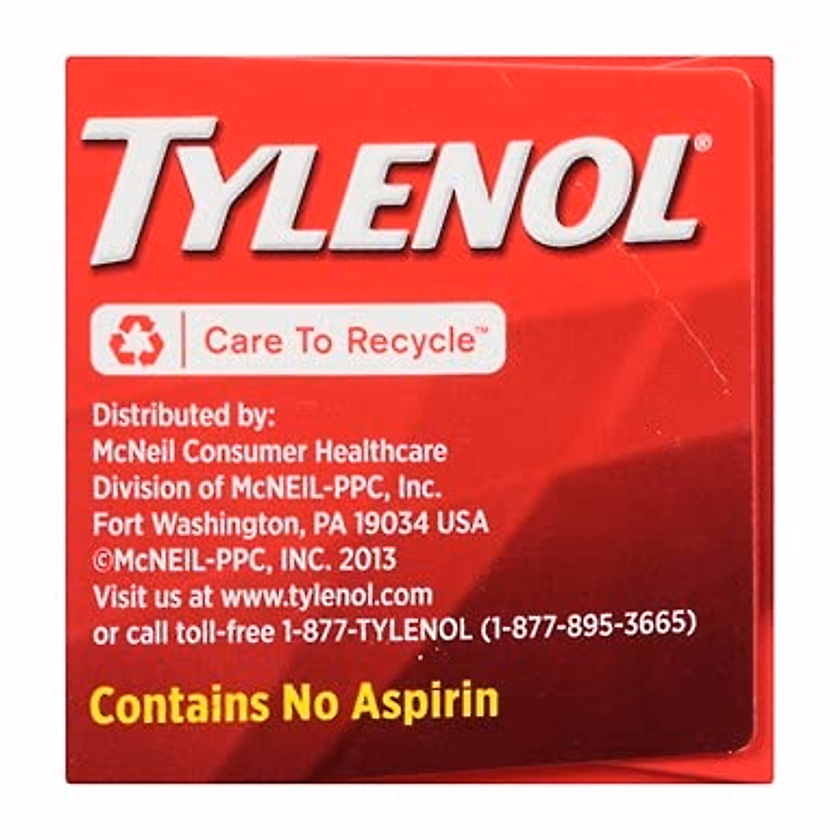 Tylenol Xs Caplets 100 Size 100s Tylenol 500 Milligram Extra Strength Pain Reliever 2 Pack