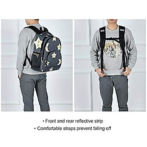 ALAZA Sleeping Night Stars and Moon Travel Laptop Backpack Durable College School Backpack for Boys Girls