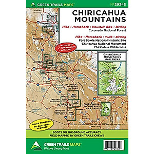 Chiricahua Mountains, AZ No. 2934S (Green Trails Maps)