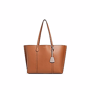 Tory Burch Women's Perry Triple Compartment Tote, Light Umber, Brown, One Size