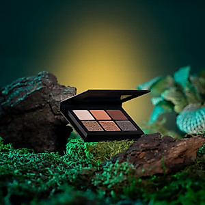 LORAC Mini PRO Matte & Glitter Eyeshadow Palette, Frosted Sequoia | Luxuary Makeup Pallete | Metallic Colors | Cruelty Free, Gluten Free, Vegan