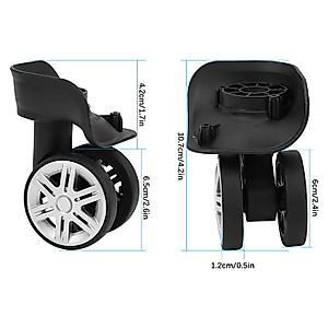 Suitcase Wheel,Luggage Carrier Wheel Replacement Drawbar Box Accessory Good Pressure Resistance Low Noise Other Mountaineering Tool Accessories