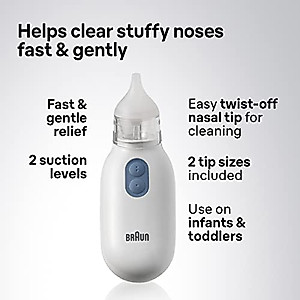 Braun Electric Nasal Aspirator for Newborns, Babies and Toddlers