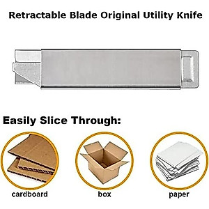 Box Cutter Razor Blades. Utility Knife. Retractable Razor Knife Set. Single Edge Razor Blade Box Cutter. Retractable Cardboard Cutter. Metal Body Utility Knife.