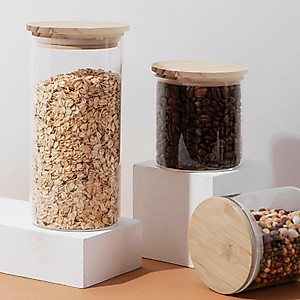 Semetall 6pcs Round Pine Wood Jar Lids with Silicone Sealing Rings 4.3 Inches Diameter Wooden Lids for Coffee Drink Mug Cup Beer Can Glasses