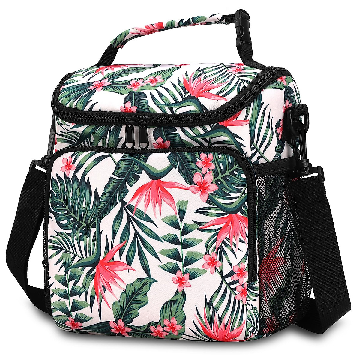 UYLIA Insulated Lunch Bag Women with Five Pockets -Reusable Lunch Box for Men Office Work School Picnic Beach with Adjustable Shoulder Strap,Thermal Cooler Bag for Kids Adult