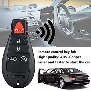 Car Keyless Entry Remote Control Replacement for Chrysler Town and Country, Dodge Grand Caravan 2008-2020,M3N5WY783X IYZ-C01C(2PCS)