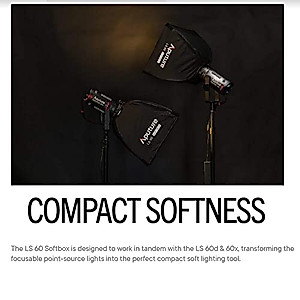 Aputure LS 60 Softbox for Aputure LS 60D and Aputure LS 60X Led Video Light,45° Light Control Grid