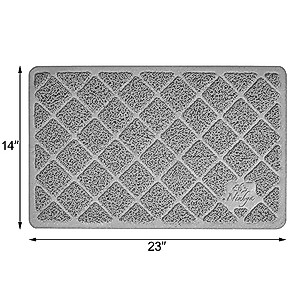 Niubya Premium Cat Litter Mat, Litter Box Mat with Non-slip and Waterproof Backing, Litter Trapping Mat Soft on Kitty Paws and Easy to Clean, Cat Mat Traps Litter from Box