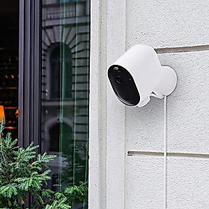 OLAIKE 16ft/5m Indoor Outdoor Weatherproof Magnetic Charging Cable for Arlo Pro 3/Pro 4/Ultra/Ultra 2,with Power Adapter Continuously Charging,NOT Compatible with Arlo Pro 3 Floodlight,White