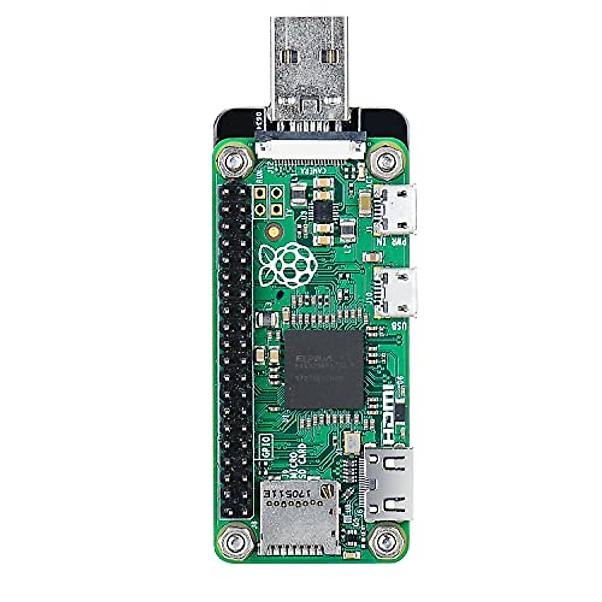 GeeekPi USB Dongle Expansion Board with Case for Raspberry Pi Zero/Zero W/Zero 2/Zero W 2, Both Front & Back Side Can Be Inserted