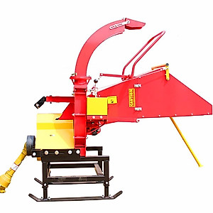 8" PTO Wood Chipper Tree Shredder 3 Point Farm Tractor Implement - with Auto Feed