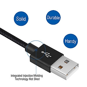 Short USB to Lightning Cable, 5Pack 8 inch Phone Charger Cable Fast Charging Braided Cord High Speed Connector Compatible with iPhone 14 13 12Pro Max/12Pro/12/11 Pro/11/XS MAX/XR/8/7/6s/6(Black)