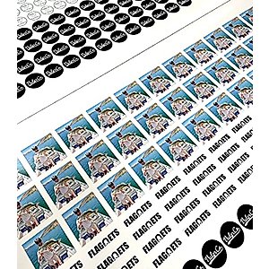 VulgrCo Custom Design Your Own Personalized Labels Stickers Decals Text Name Image Photo 120 Pack