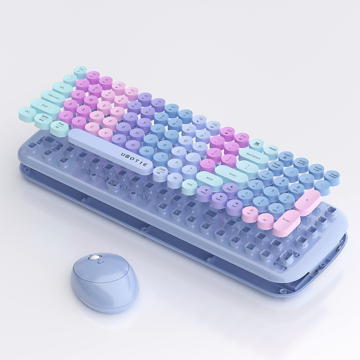 Colorful Wireless Keyboard & Mouse Combo – UBOTIE