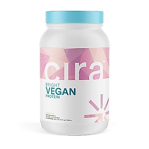 Bright Vegan Protein Powder for Women - Low-Carb, Non Dairy, Gluten Free, & Non-GMO Naturally Flavored Plant-Based Protein - 30 Servings, Vanilla