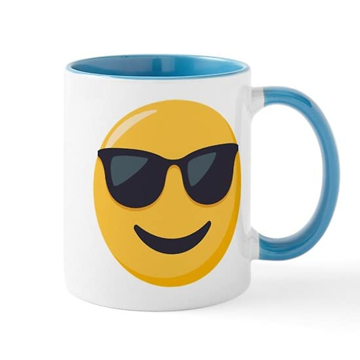 CafePress Sunglasses Emoji Ceramic Coffee Mug, Tea Cup 11 oz